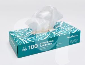 Салфетки бумажные двухслойные вытяжные, 100 шт/упк купить в Минске по ...